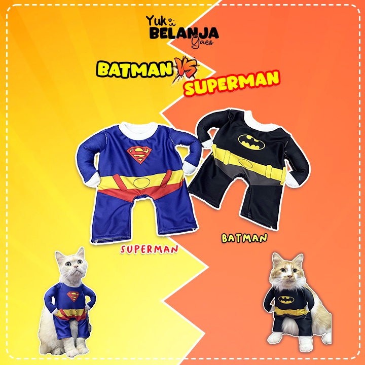 Jual Baju Kucing Bahan Polyes Kostum Superhero Batman Vs Superman ...