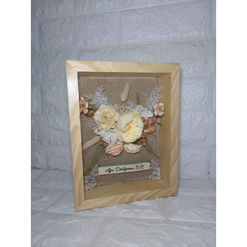 Jual Flower Frame Book ~ KADO WISUDA kado pernikahan | Shopee Indonesia