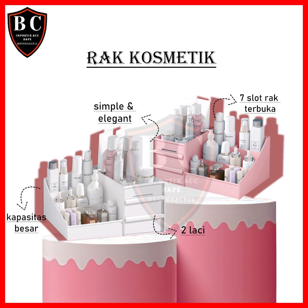 Jual RAK KOSMETIK KOTAK MAKE UP STORAGE ORGANIZER TEMPAT PENYIMPAN ...