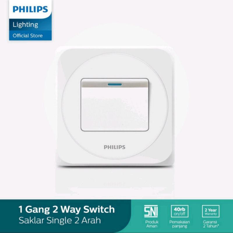 Jual Saklar Hotel Saklar 2 Way Switch PHILIPS SIMPLY | Shopee Indonesia