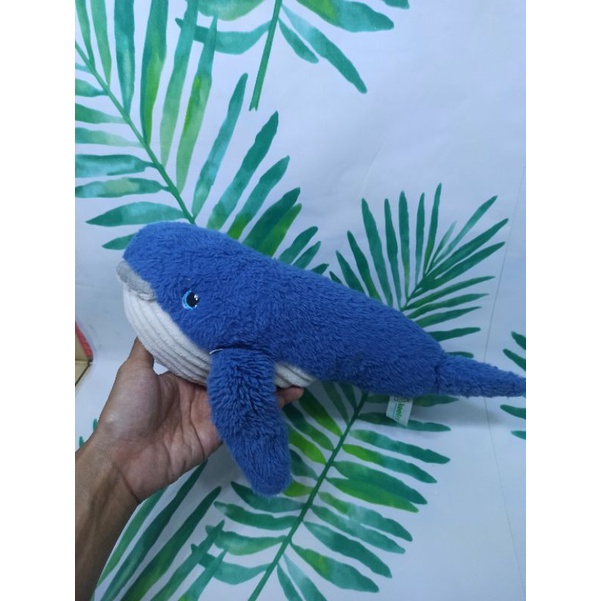 Jual boneka ikan paus biru blue whale original keeleco | Shopee Indonesia