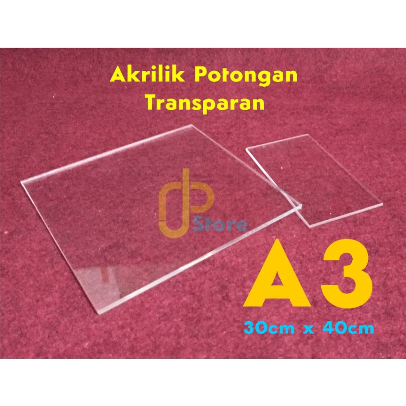 Jual Akrilik uk.40x30cm tebal 5mm bening transparan/Acrylic/lembaran ...