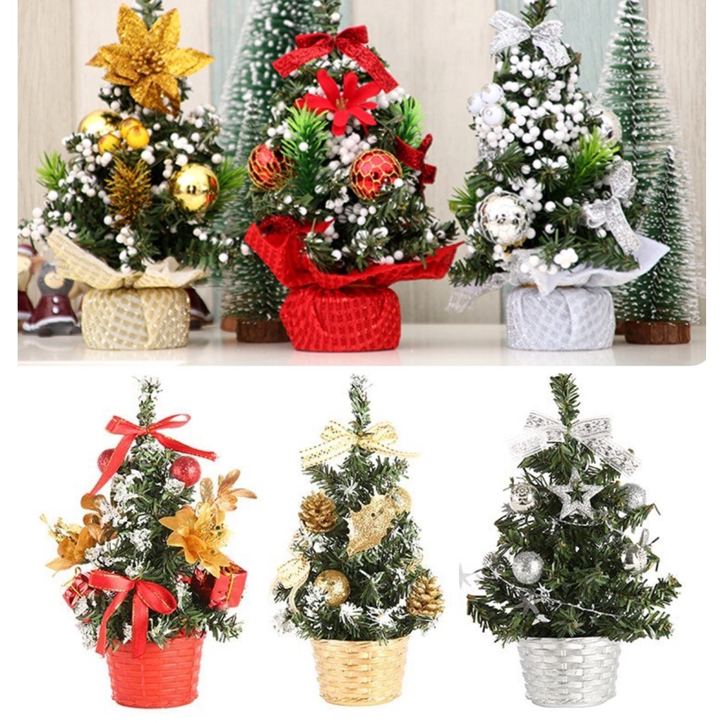 Jual Pohon Natal Meja 20cm dan 30cm Christmas Tree Xmas SALJU Elegan ...