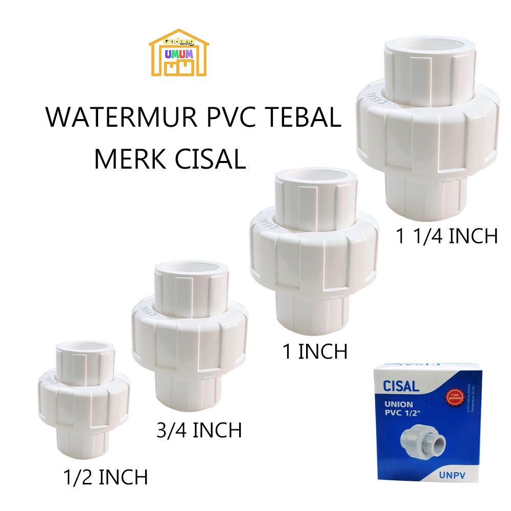 Jual CISAL Watermur PVC TEBAL Varian Ukuran 3/4" - 1" | Shopee Indonesia