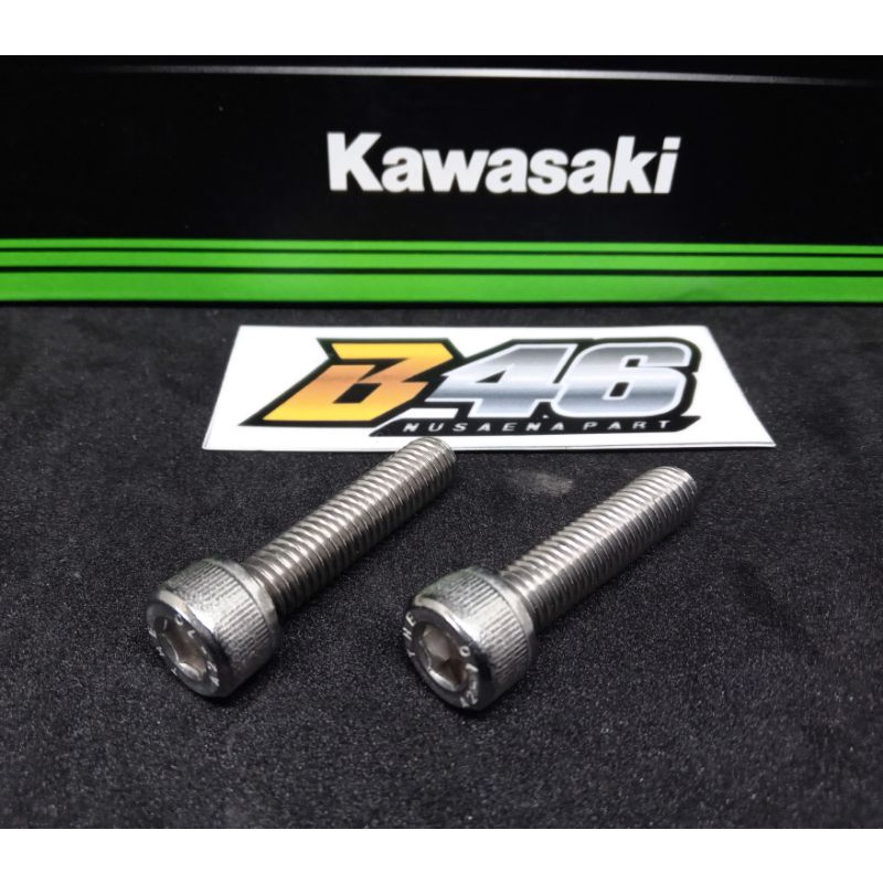 Jual 2 BUAH BAUT L STENLES STEINLESS 304 UNTUK SEGITIGA ATAS NINJA RR R SS ANTI KARAT | Shopee ...