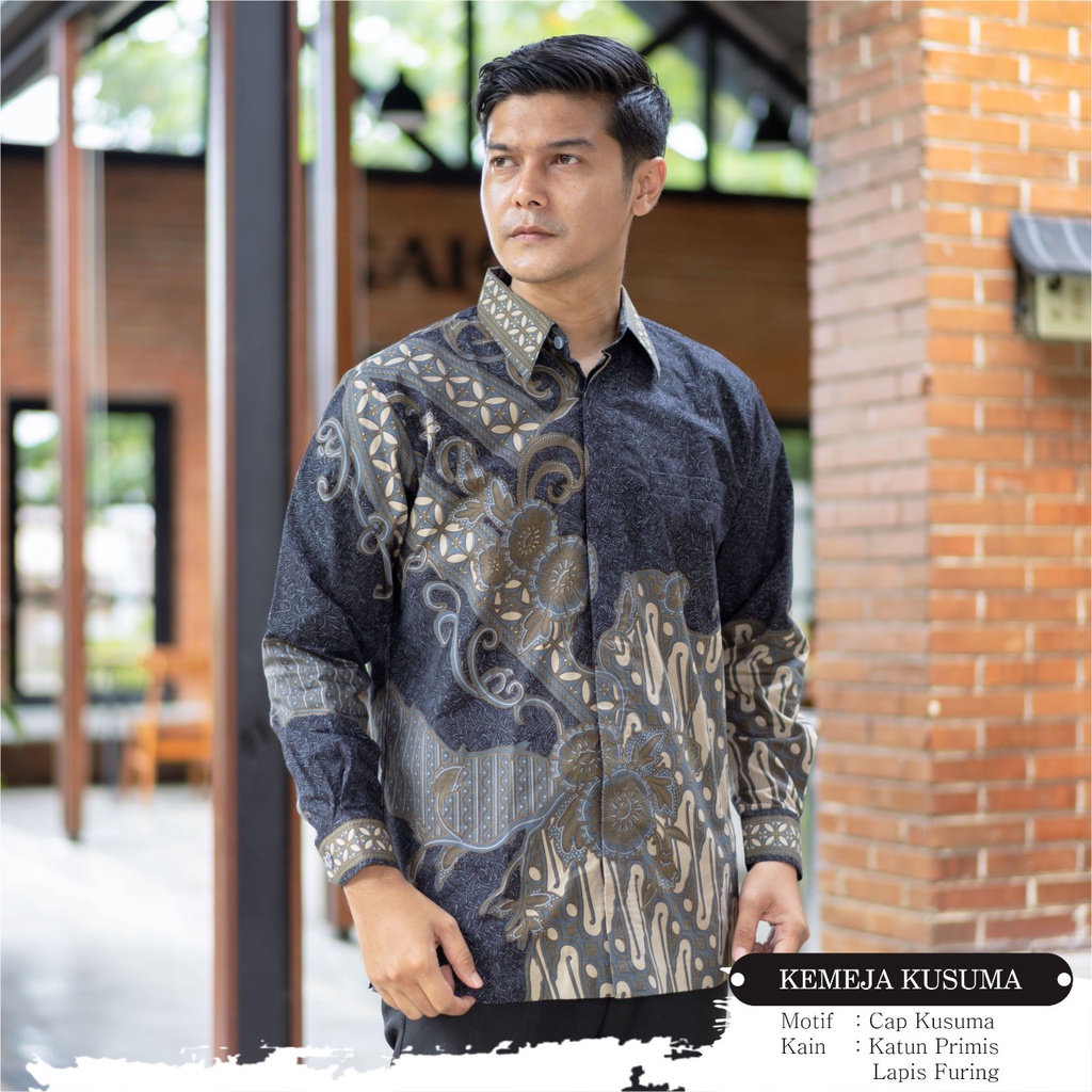 Jual Kemeja Batik Cap Exclusive Kusuma Faaro Furing | Shopee Indonesia