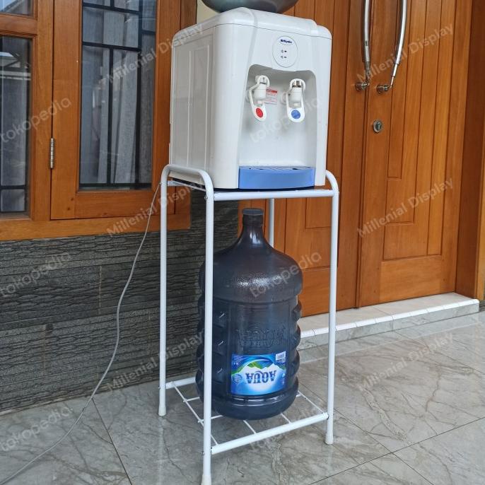 Jual meja dispenser/rak dispenser 2 susun muat 2galon | Shopee Indonesia