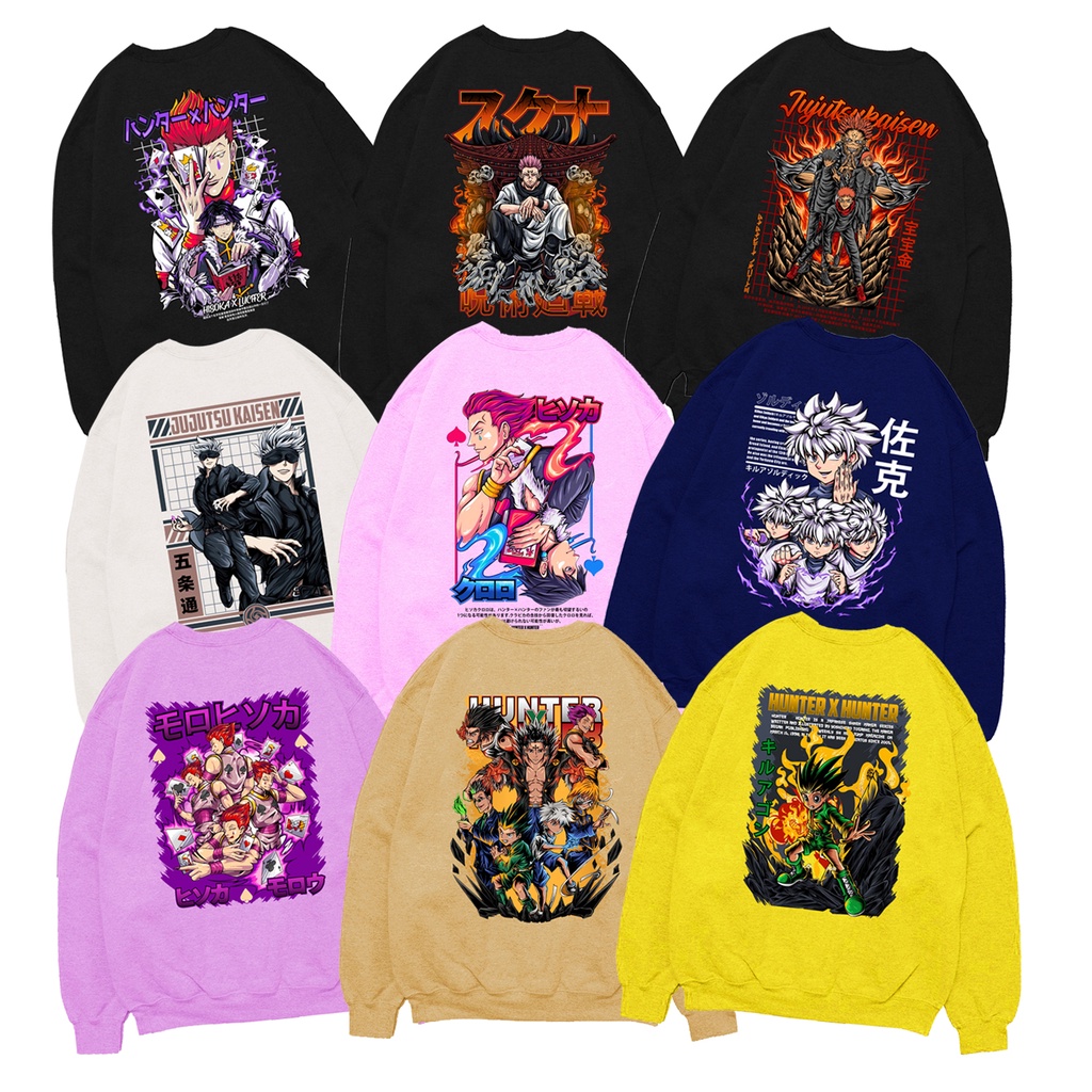 Jual SWEATER Anime Manga Sweater Killua Zoldyck Hunter x hunter HXH ...
