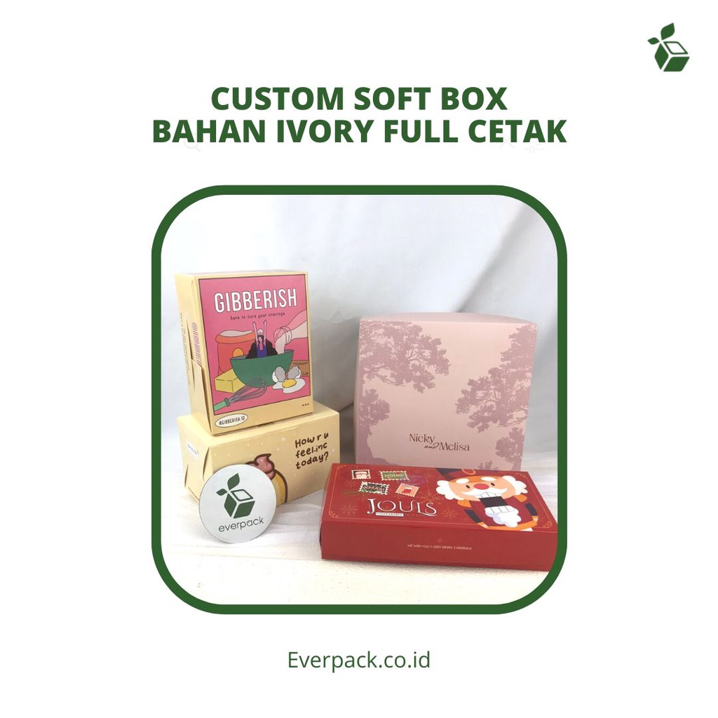 Jual CUSTOM BOX IVORY | CUSTOM PACKAGING | CUSTOM SNACK BOX | CUSTOM ...