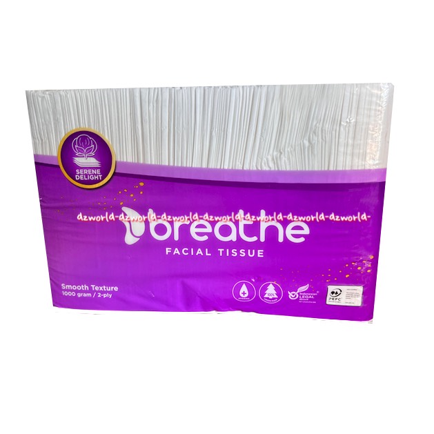 Jual Breathe Facial Tissue 1000gr Smooth Texture Tisu Wajah Dengan ...