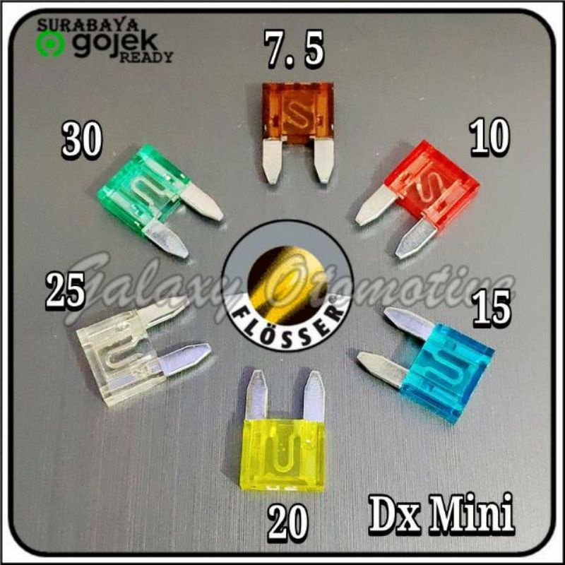 Jual SEKRING SEKERING TANCAP DX MINI FLOSSER TERSEDIA UKURAN 5A, 7,5A, 10A, 15A, 20A, 25A & 30A ...