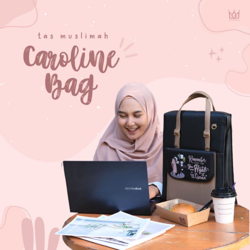 Jual Caroline Bag by Unyu Muslimah(Tas Ransel dan Laptop) | Shopee ...
