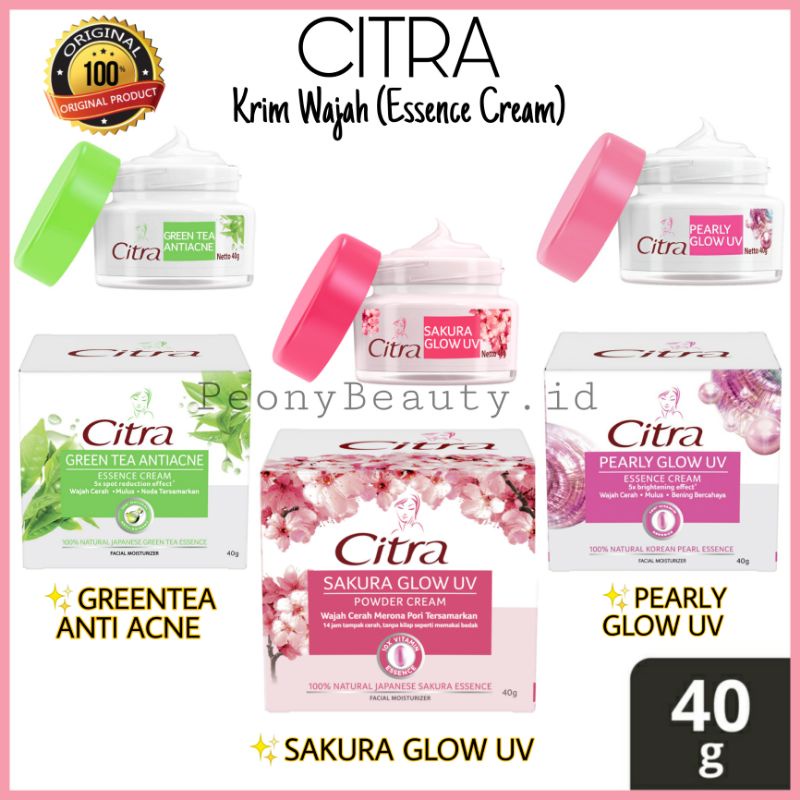 Jual [COD √ PROMO] Citra Essence Cream Moisturizer 40gr / Citra Pearly ...