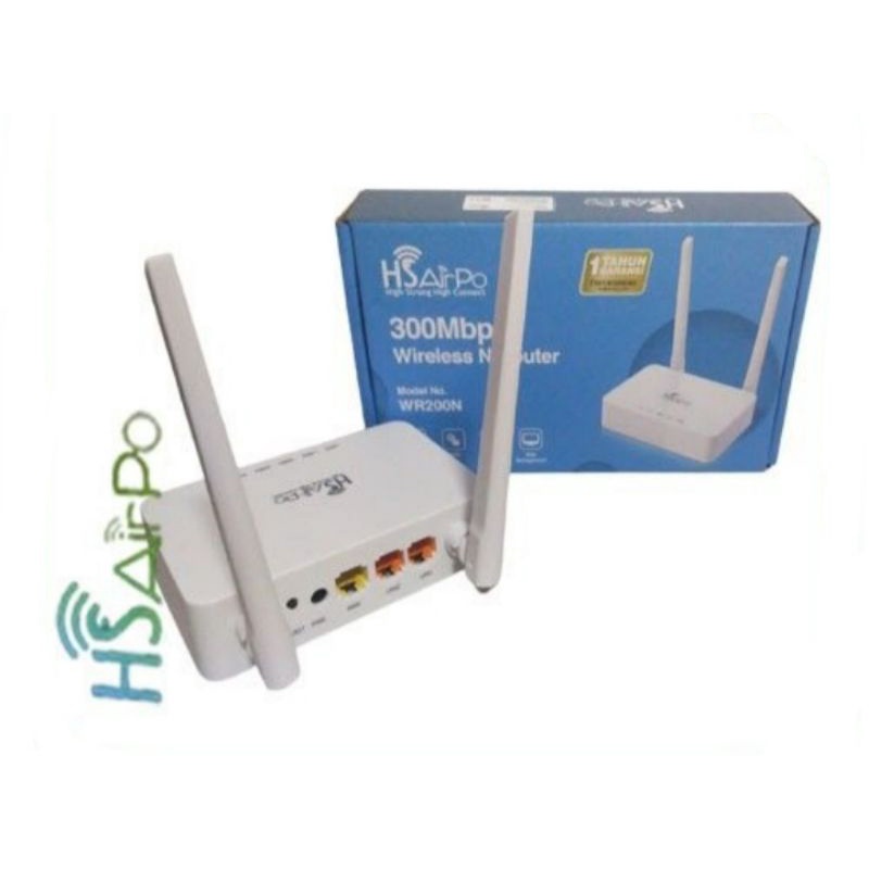 Jual HSAirPo WR200N Router Wireless WiFi 2 Antena 300Mbps Repeater ...