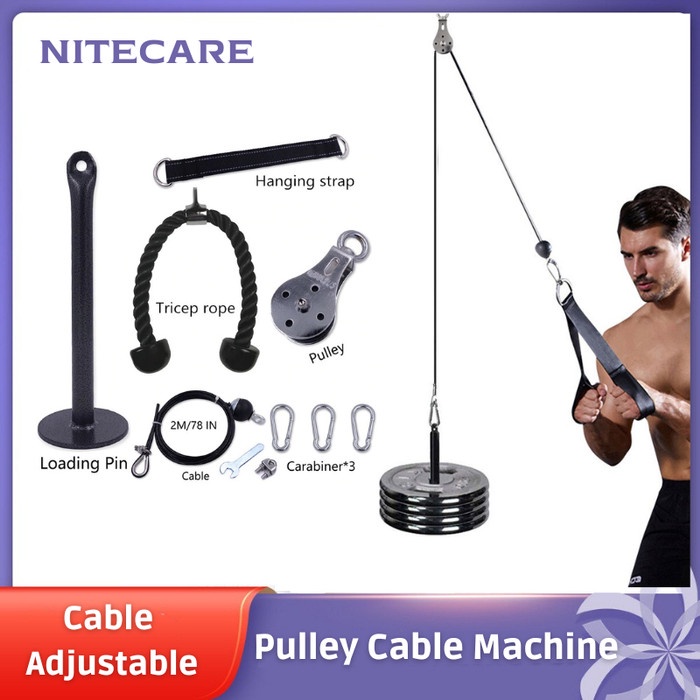 Jual Set Tali Catrol Alat Katrol Fitness Gym di Rumah untuk Pemula Aman ...