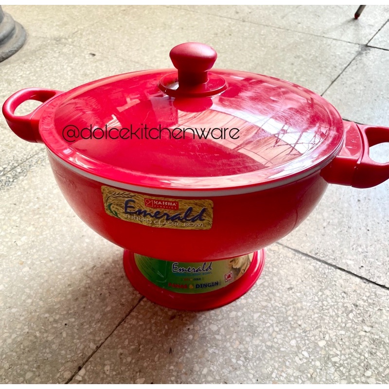 Jual Kaisha Plastics Thermo Classic Bowl Termos Nasi Sayur Emerald 26 ...