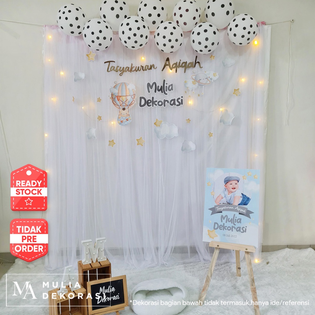 Jual Dekorasi Backdrop Photobooth Syukuran Tasyakuran Aqiqah Ulang ...