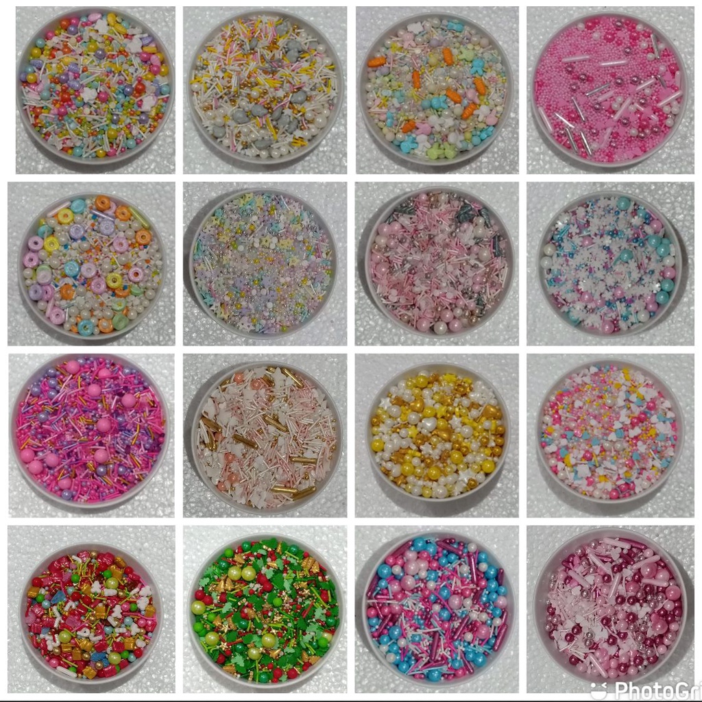 Jual MIX SPRINKLE / SPRINKLE KUE TRIMIT / MUTIARA HIASAN KUE CAMPUR ...