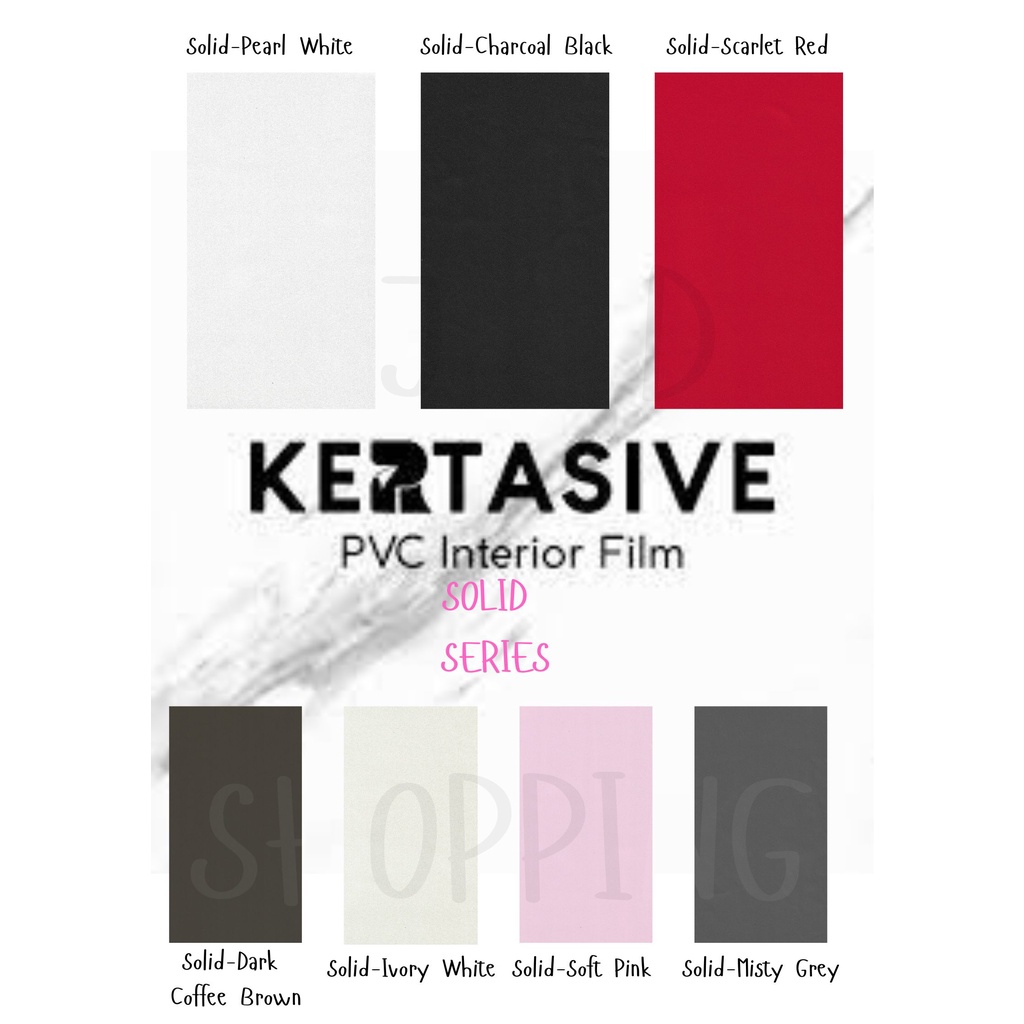 Jual KERTASIVE PVC INTERIOR FILM - SOLID SERIES 1 (METERAN) (ROLL ...