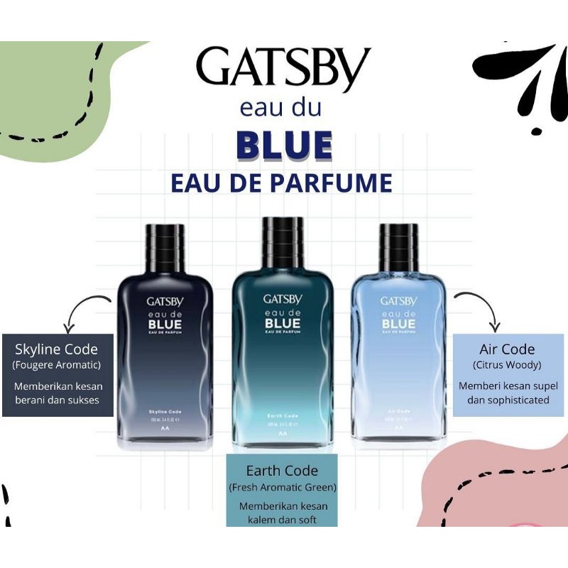 Jual GATSBY EAU DE PARFUM BLUE | Shopee Indonesia