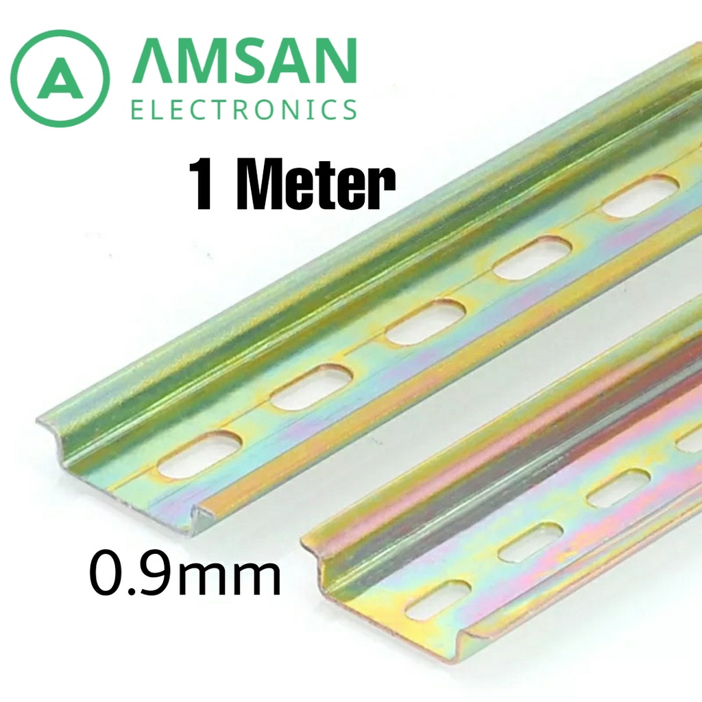 Jual C45 Steel Guide Rail 35mm Din Rail Dudukan MCB Panel Kontrol 1mm ...