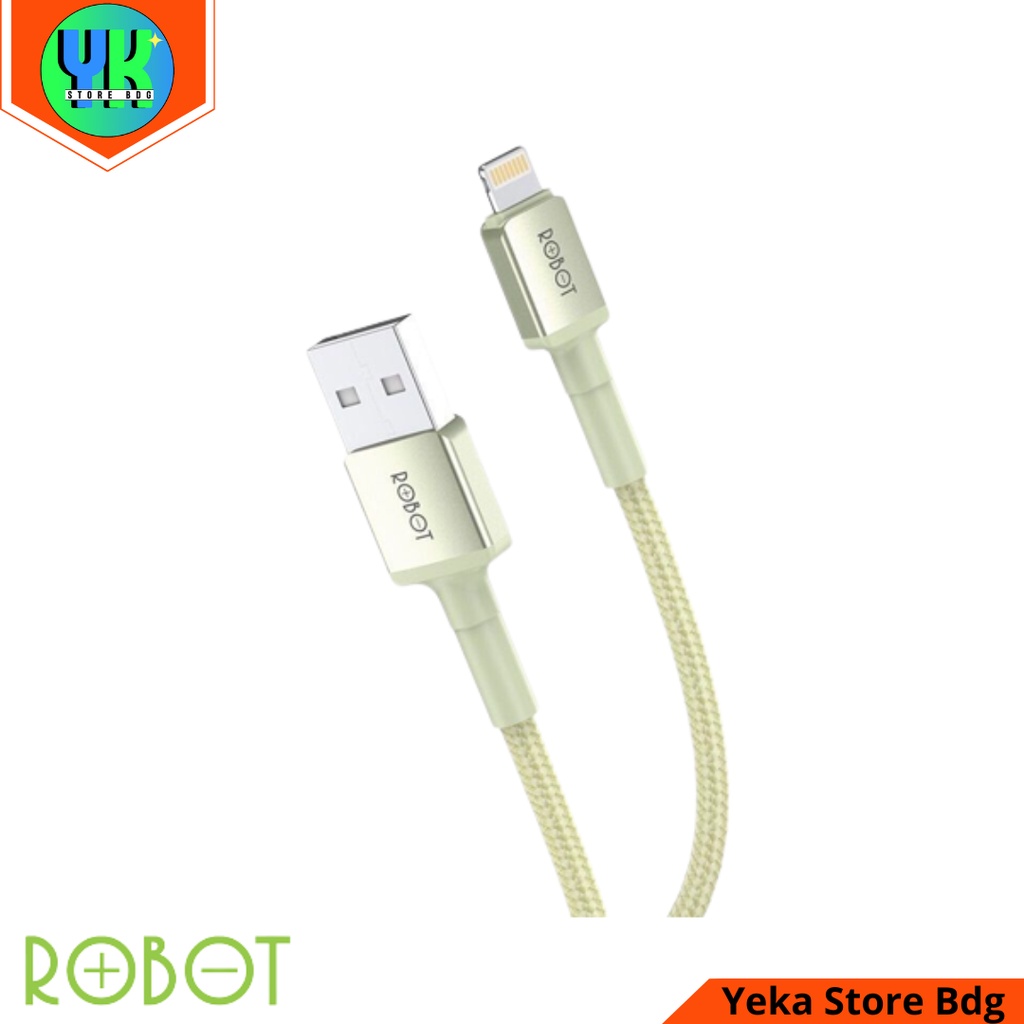 Jual Kabel Data ROBOT RSL100 (Kabel Data Lightning Fast Charging 2.4A ...