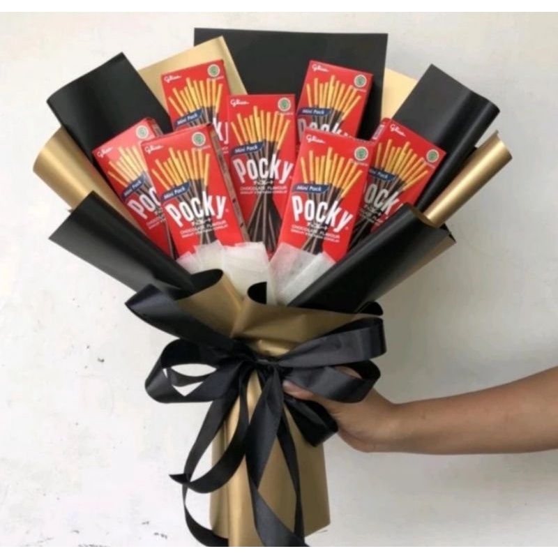 Jual Bouquet Bucket Pocky 7pcs Ulang Tahun Wisuda | Shopee Indonesia