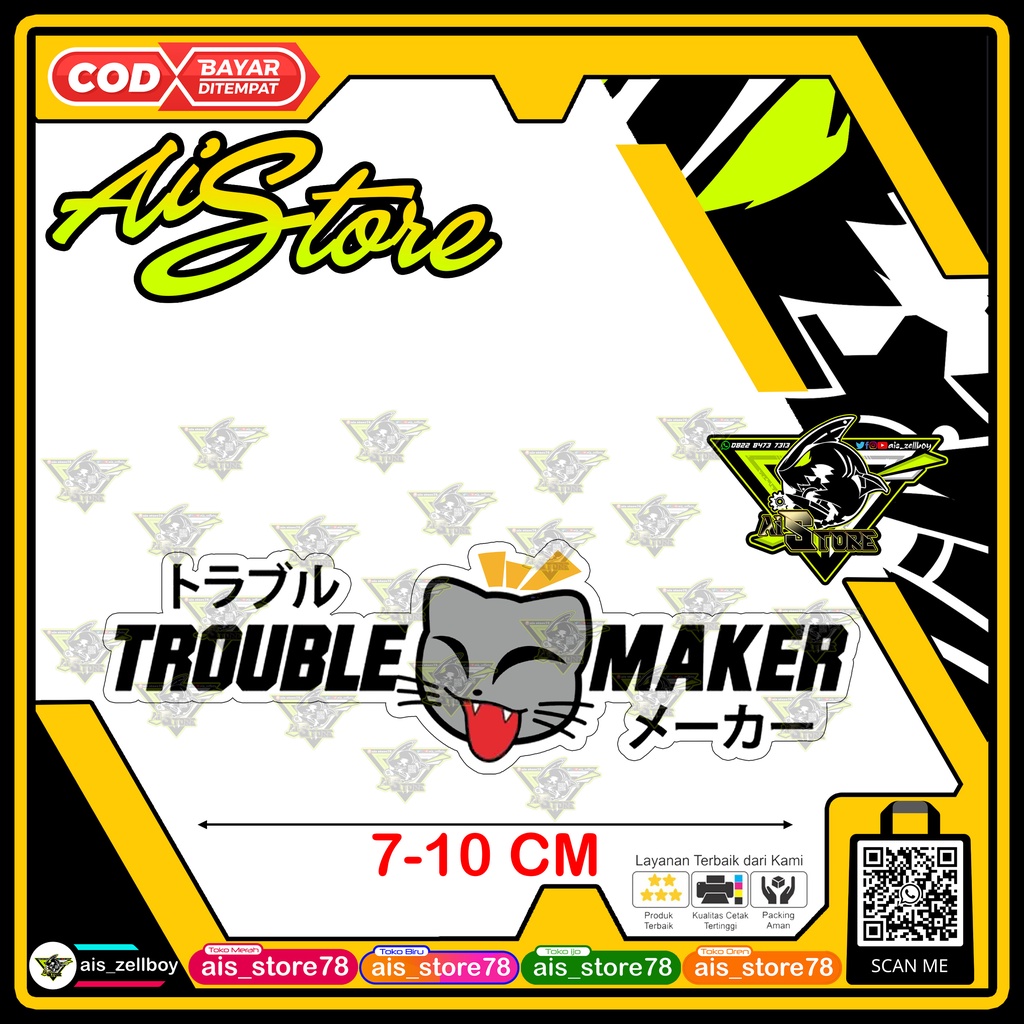 Jual Stiker JDM Trouble Maker | Shopee Indonesia