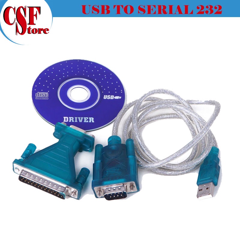 Jual usb to serial rs232 db9 db25 2in1 cable adapter - Kabel usb to rs ...