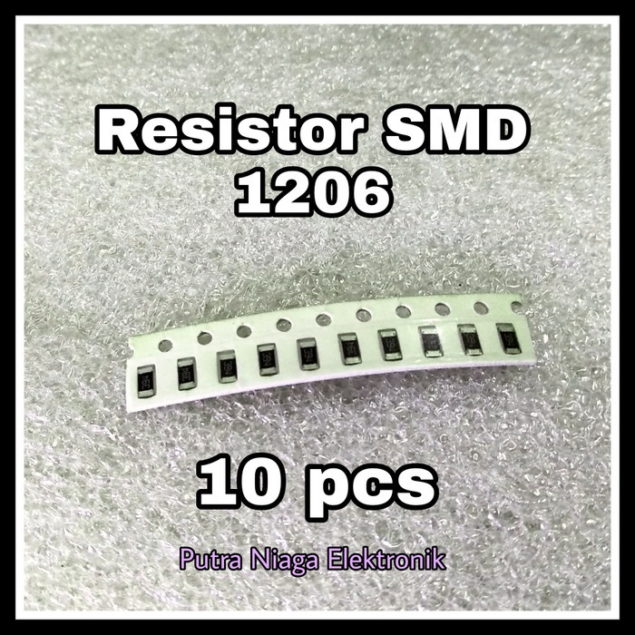 Jual (10pcs) Resistor SMD 1206 10K Tahanan 10,000 ohm Marking: 103 ...