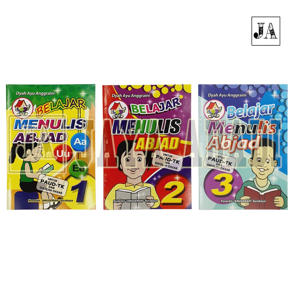 Jual Belajar Menulis Abjad 1 2 3 PAUD TK SD / Menebali Huruf / Menulis ...