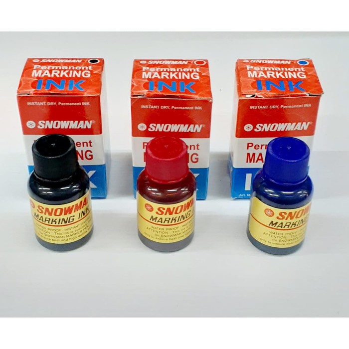 Jual TINTA SPIDOL PERMANENT SNWOMAN / SNOWMAN PERMANENT MARKING INK ...