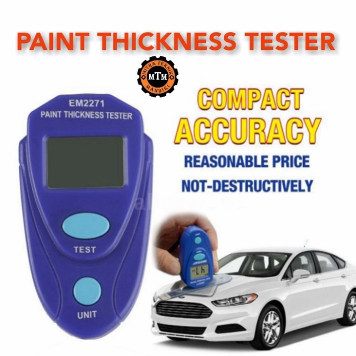 Jual Alat Ukur Alat Ukur Ketebalan Cat Digital Thickness Coating Paint ...