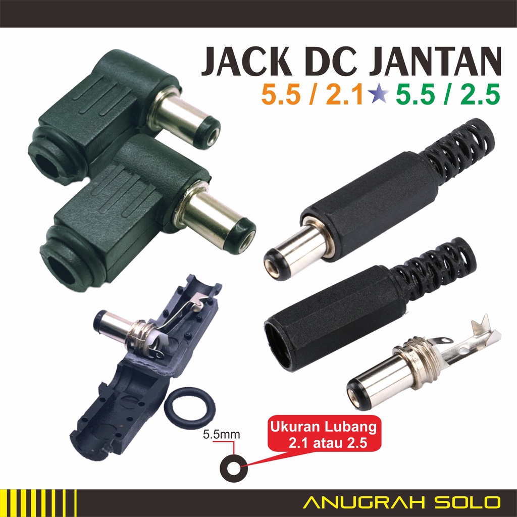 Jual JACK DC 5.5 2.1 5.5 2.5 JEK DC 5.5X2.1 5.5X2.5 COLOKAN ADAPTOR DC ...