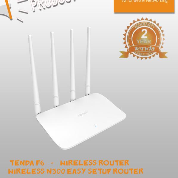 Jual Router Tenda F6 - Wireless N300 Easy Setup Router | Shopee Indonesia
