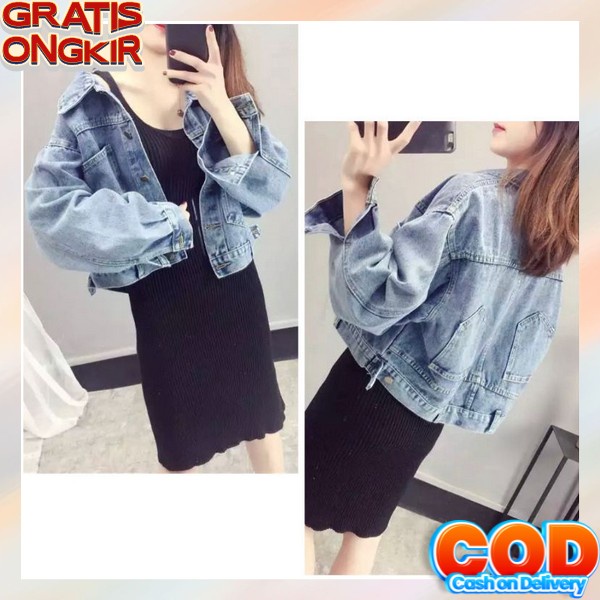 Jual Jaket Levis Oversize Jumbo Big Size Jeans Jacket Denim Wanita ...