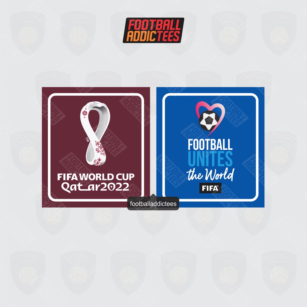 Jual OFFCIAL PATCH FIFA WORLD CUP QATAR 2022 + FOOTBALL UNITES THE ...