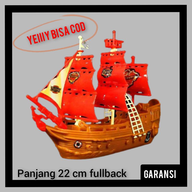Jual Mainan perahu layar / miniatur perahu layar / perahu bajak laut ...