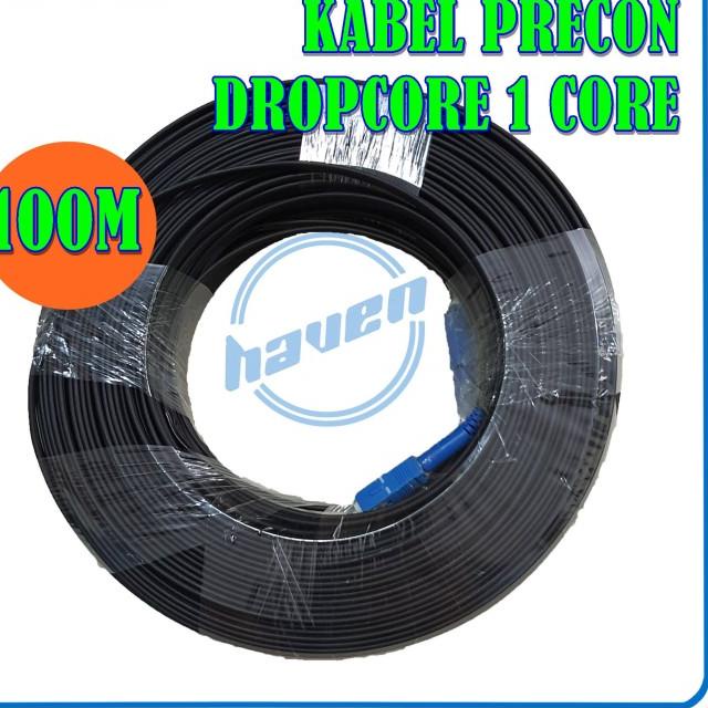 Jual Kabel ftth dropcore precon fiber optik simplex single mode 1 core 100m | Shopee Indonesia