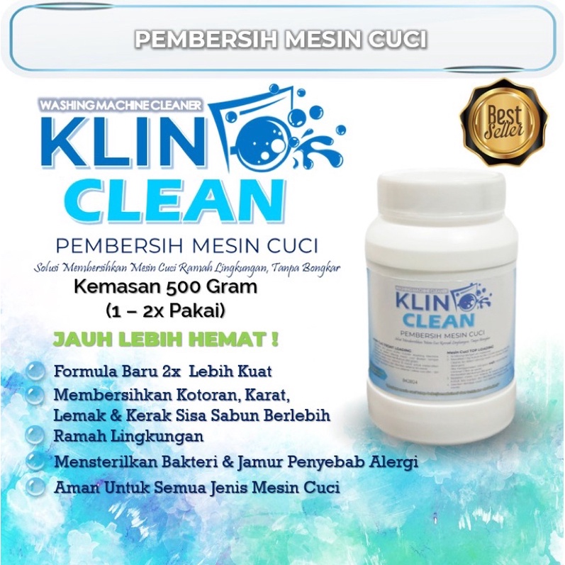 Jual pembersih mesin cuci anti bakteri & kuman 500gr washing machine ...