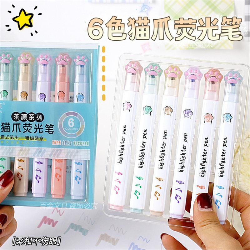 Jual [randomstuff] Pena Stabilo Highlighter Kucing Miao Aesthetic Soft ...