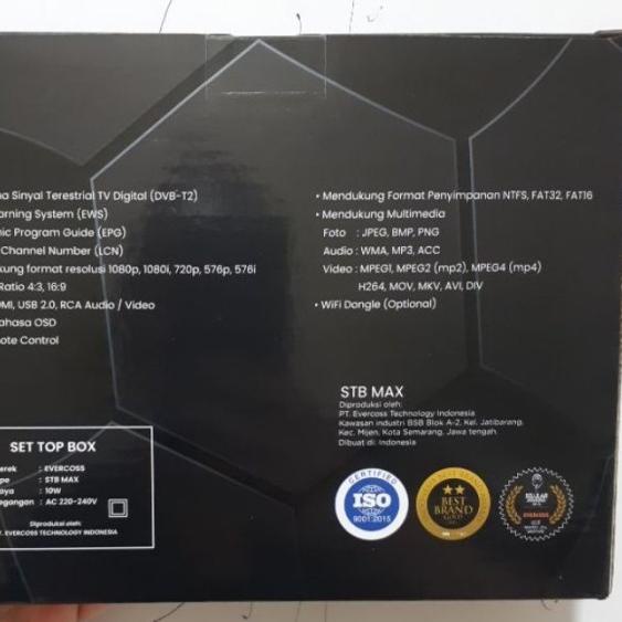 Jual Evercross STB Set Top Box Max Mega Box TV Digital receiver Full HD ...