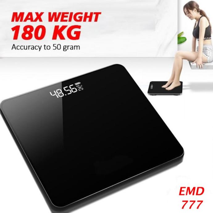 Jual Timbangan Badan Digital Kaca Black Hitam Scale Electronik Body ...