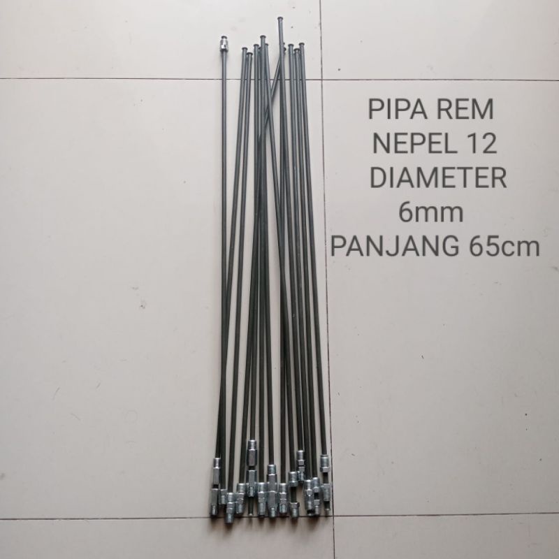 Jual PIPA SELANG REM, SELANG KOPLING MOBIL NEPEL 12 PANJANG 65cm ...