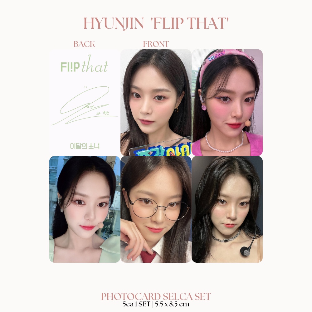 Jual PHOTOCARD LOONA SELCA FLIP THAT 2SISI (ISI 5 PCS + LAMINASI 2 SISI ...