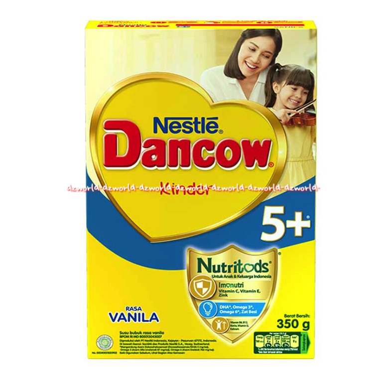 Jual Nestle Dancow Kinder 5+ Rasa Vanila 350gr Nutritods Susu Dancow ...