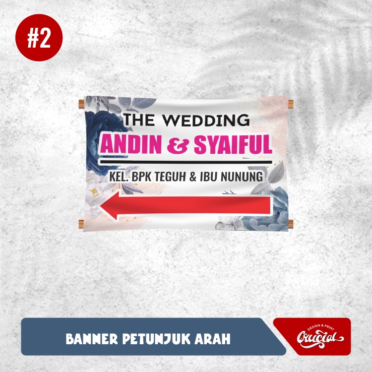 Jual Banner Petunjuk Arah Pernikahan / Hajatan / Khitanan | Shopee Indonesia
