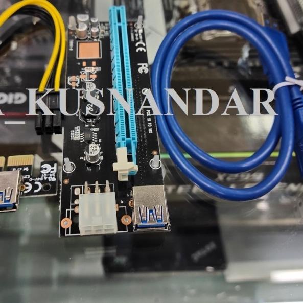 Jual VGA RISER VGA PCI-E 1x to 16x pci-e USB 3.0 BTC MINING | Shopee ...