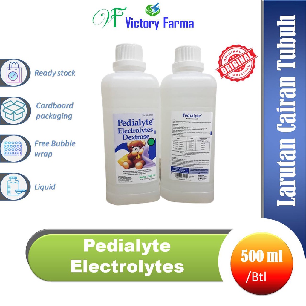 Jual Pedialyte Electrolytes Botol @ 500 ml/ larutan cairan tubuh ...