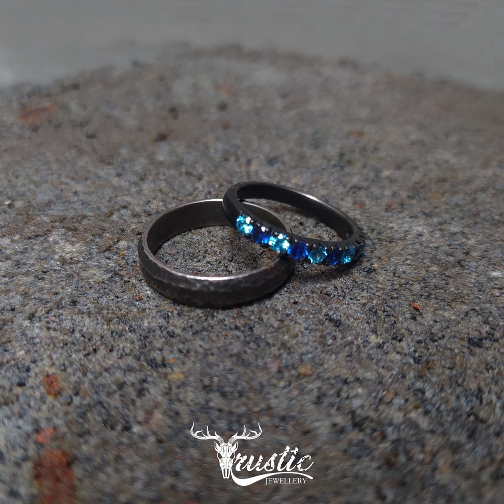 Jual CINCIN NIKAH TUNANGAN RUSTIC COUPLE SILVER WANITA PERAK 925 PRIA ...